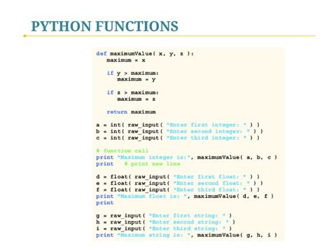 Python Programming Iv Program Components Functions Classes
