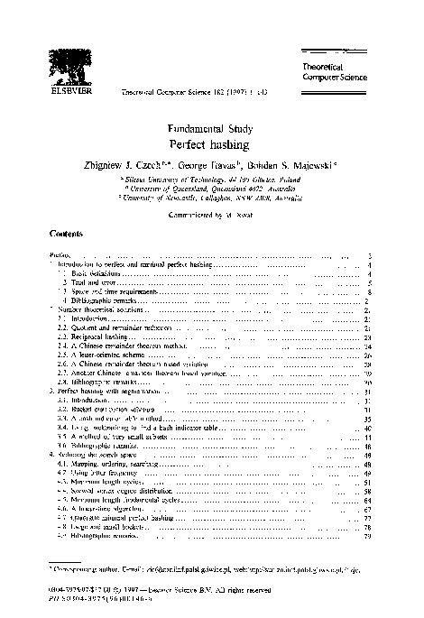 pdf perfect hashing