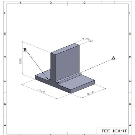 Graphical Illustration Of The Welded Sample Joint Specimen Download