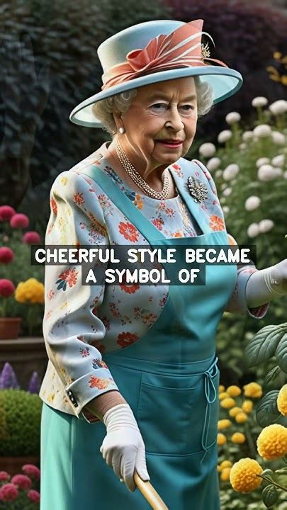 The Queen Mothers Signature Style Blue Rinse Hair And Floral Dresses