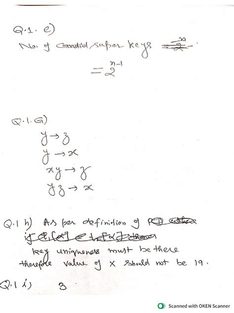 dbms pue answer key pdf