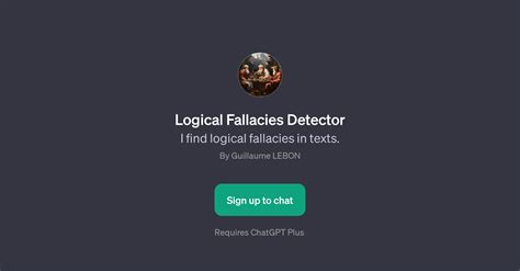 Logical Fallacies Detector Fallacy Detection TAAFT