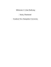 Addressing Cyberbullying Policies And Implications Course Hero