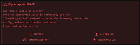 mcu unable to connect r ender5plus