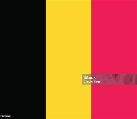 Belgium Flag The Official Ratio Flag Icon Standard Color Standard Size A Rectangular Flag
