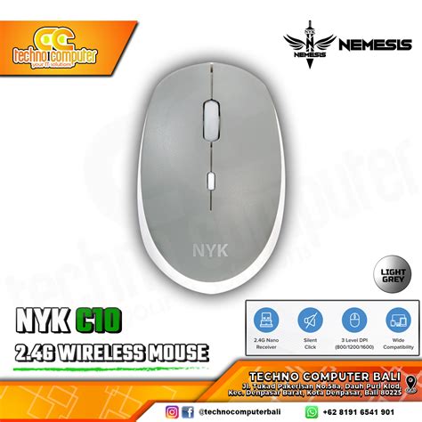 Nyk C10 Wireless Grey Office Mouse Wireless