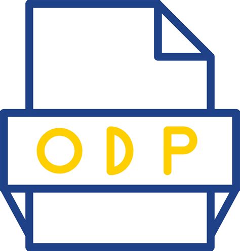 Odp File Format Icon 15990925 Vector Art At Vecteezy