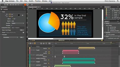creating an animated infographic with edge animate idevie