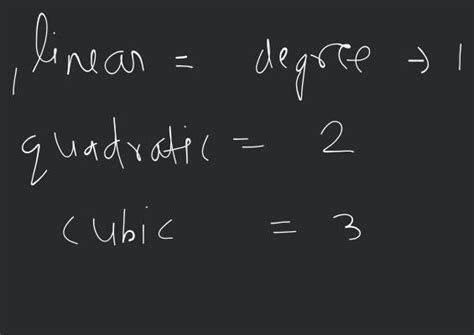 Classify The Following As Linearquadratic And Cubic Polynomial1 X²x2
