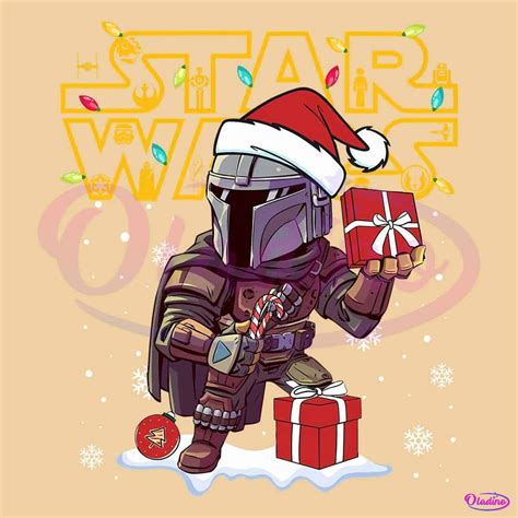 Chewbacca Boba Fett Merry Christmas Starwars Png Free Download