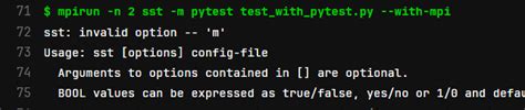 How To Use Pytest Mpi With Sst Issue 908 Sstsimulator Sst Core