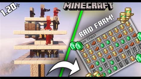 Minecraft BEST Raid Farm YOU HAVE EVER SEEN!- 3700 Emerald Per Hour CONTINUOUS - Raid Farm ...