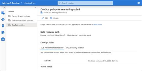 microsoft purview devops policies for azure sql mi enters public preview