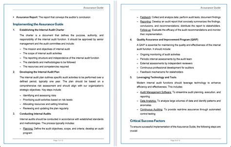 Cobit Assurance Guide Template Itsm Docs Itsm Documents And Templates