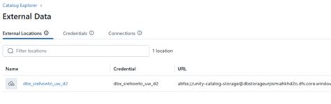 [azure] set storage containers as external locations in databricks