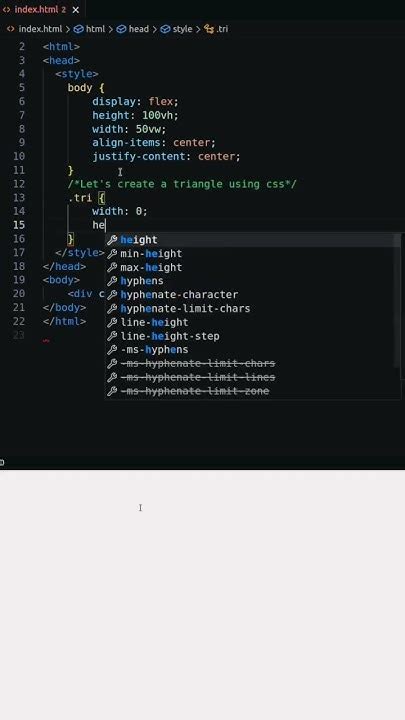 Create A Triangle Using Html Css Shorts Youtube Ui Webdevelopment Frontendreels Youtube