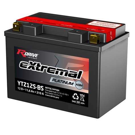 Аккумулятор для мототехники RDrive PLATINUM YTZ12S-BS купить по ...