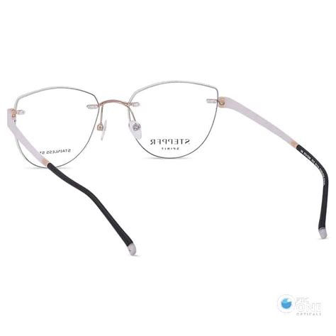 Buy Stepper Sts 73398 Gold Rimless Cat Eye Glasses Optic One Uae