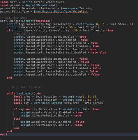 Boat Floating Issue Platform Usage Support Developer Forum Roblox