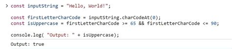 How To Check If The First Letter Is Uppercase In Javascript