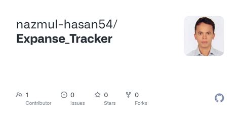 GitHub Nazmul Hasan54 Expanse Tracker