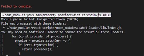 error in aws sdk property provider · issue 4091 · aws aws sdk js v3