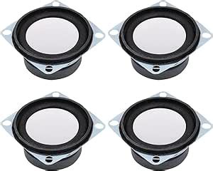 Hsthe Sea 4 STUKS Vierkante Micro Speaker Diameter 2 4ohm 3W Audio Speaker Stereo Woofer