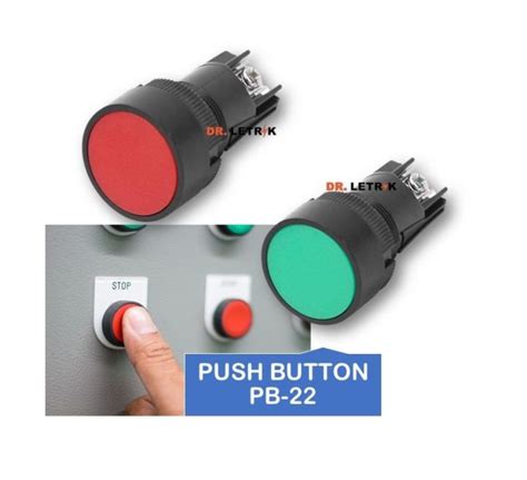 panel box push button switch 22mm red green lazada