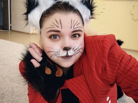 Создать мем "макияж кошки для девочки, аквагрим для детей кошка, грим ...