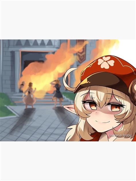 Genshin Impact Klee Meme Photographic Print By Banana Baby Redbubble