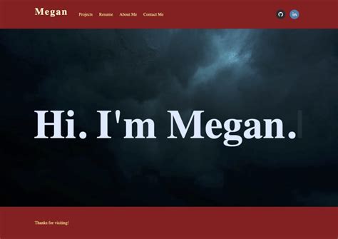 GitHub MeganClo Portfolio React
