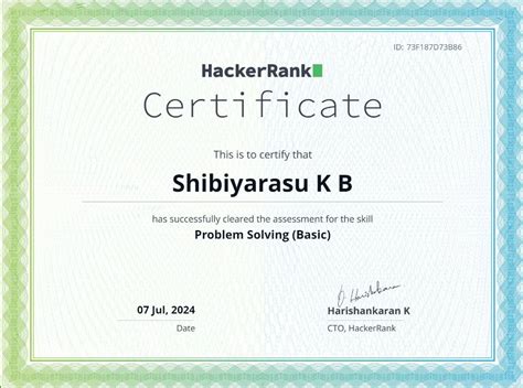 Shibiyarasu K B On Linkedin Python Coding Hackerrank