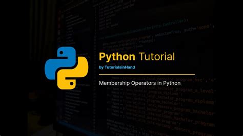 Membership Operators In Python Pythontutorial Pythonforbeginners Viral Youtube
