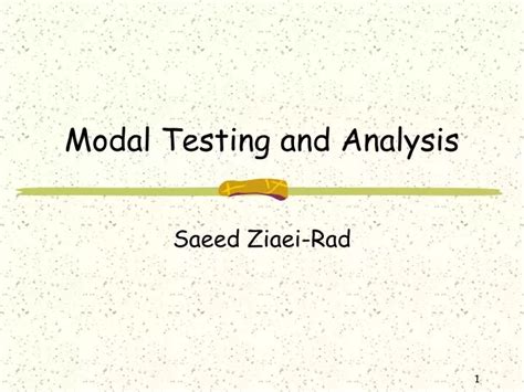 Ppt Modal Testing And Analysis Powerpoint Presentation Free Download