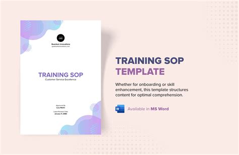 Editable Sop Templates In Word To Download