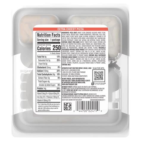 Buy Lunchables Extra Cheesy Pizza 4 2 Oz Pack From Dollar General