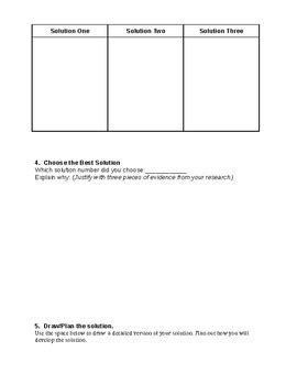 Engineering Design Process Worksheet By Learning Technology TPT