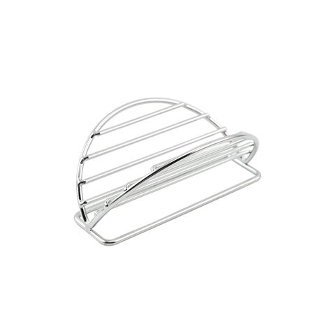 Wenque ตะแกรงสแตนเลสรูปคลื่นอาหารเม็กซิกันที่วางแบบจับง่ายถาดที่วางทาโก้เปลือกเครื่องมือทำครัว