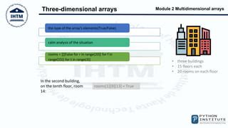 Python PCEP Multidemensional Arrays PPTX