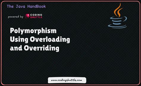 Polymorphism Using Overloading And Overriding In Java Coding Shuttle