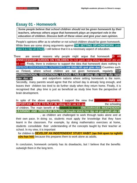 Highlight E1 Homework Pdf Homework Behavior Modification
