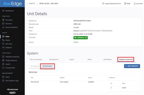 Install Service On The Unit Documentation