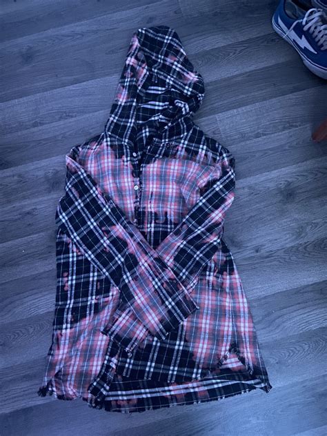 Vlone Vlone Bleached Flannel Runaway Collection Grailed