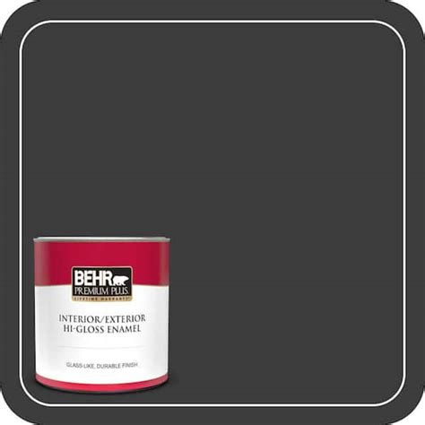 Behr Premium Plus 1 Qt Mq5 05 Limousine Leather Hi Gloss Enamel