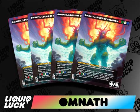 Omnath Locus Of Creation Mtg Proxy Futuristic Sci Fi Fantasy Art Style Full Art Custom