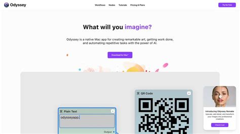 Odyssey Ai Powered Art Creation And Task Automation Tool Tyyai Tools