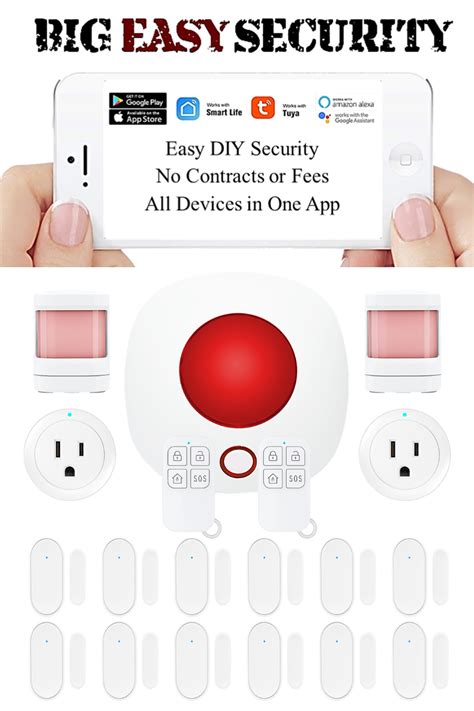 Home Security System With Smartphone Control Diy Alarm System Wireless Alarm System Wireless