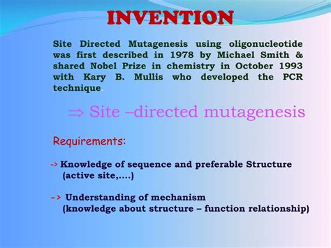 Ppt Site Directed Mutagenesis Powerpoint Presentation Free Download