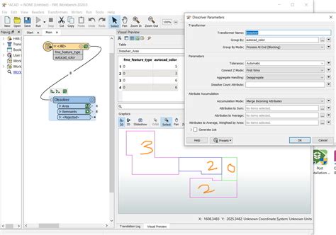 Fme Desktop 2020 How To Count The Number Of Dissolved Polygons And