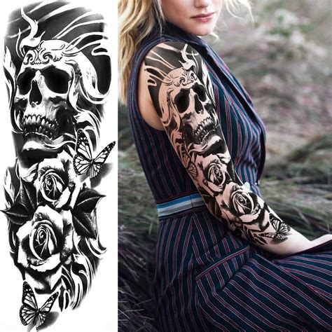 Evil Full Sleeve Tattoos